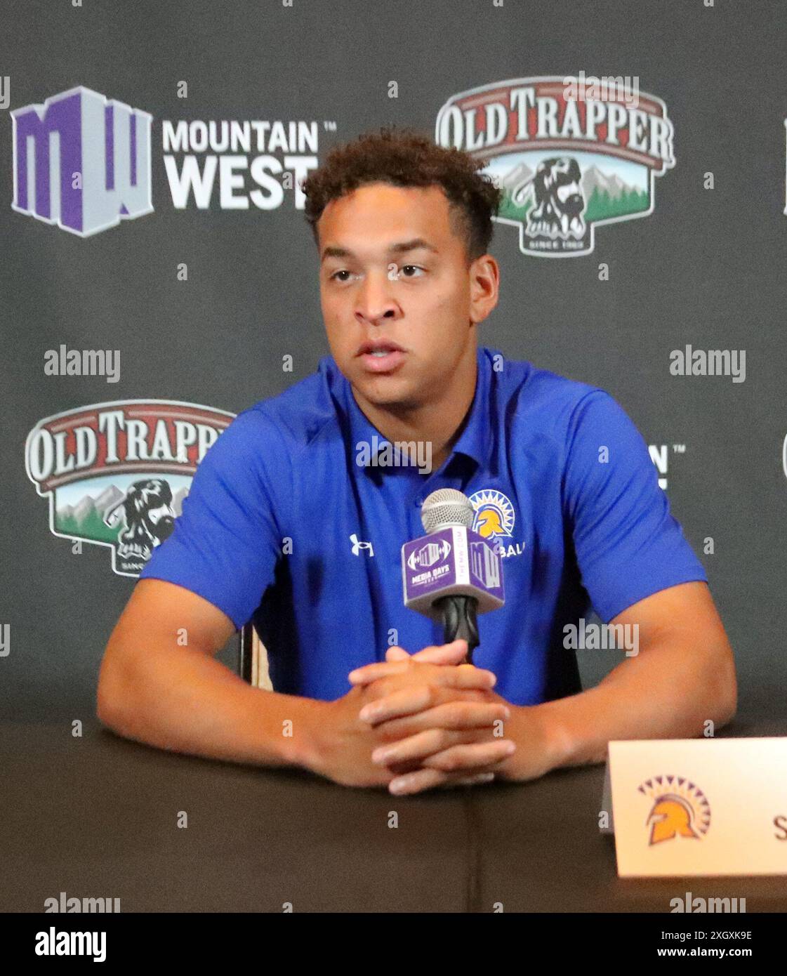 July 10, 2024 - San Jose State Spartans wide receiver Nick Nash does an ...