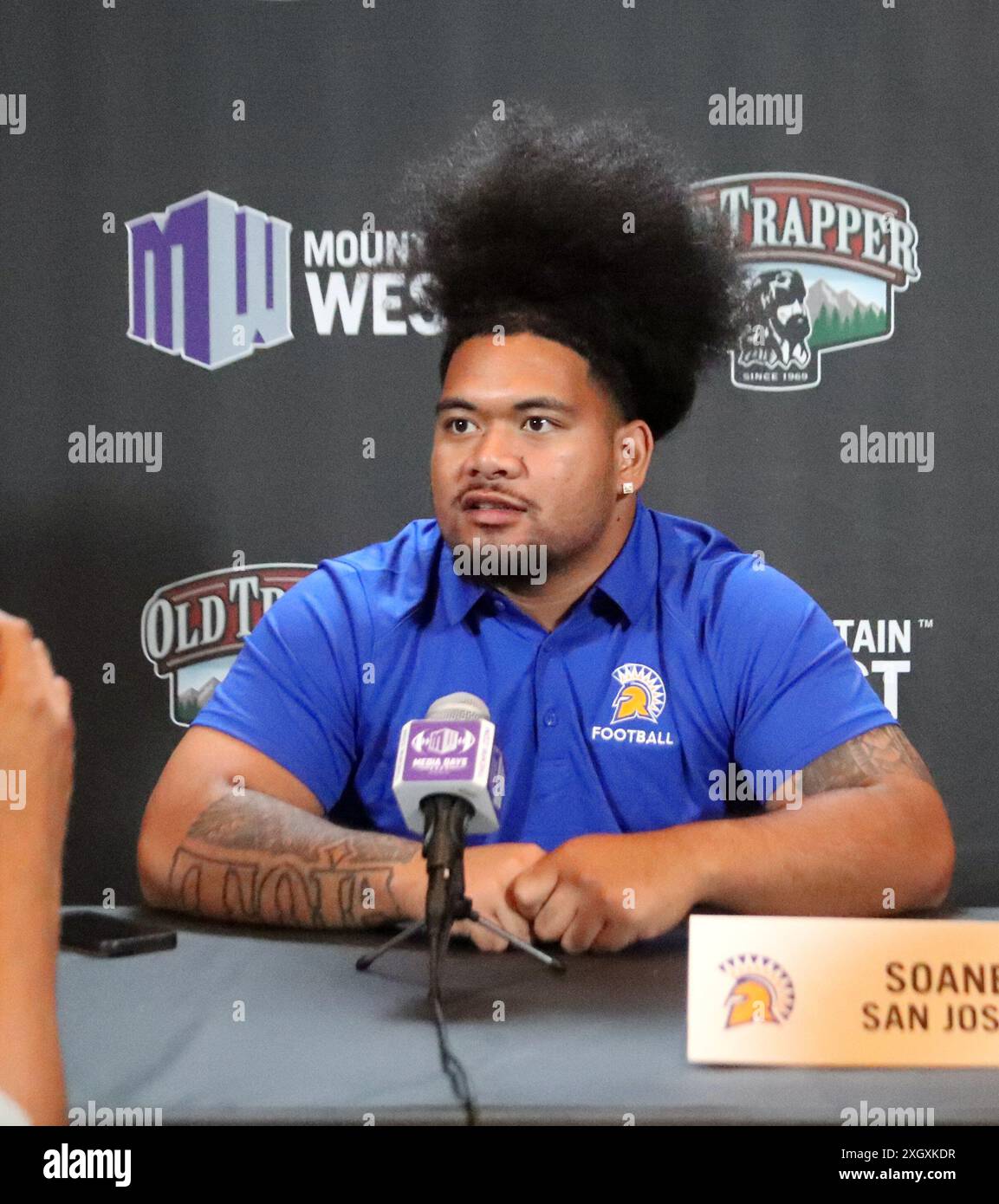 July 10, 2024 - San Jose State Spartans defensive lineman Soana Toia ...