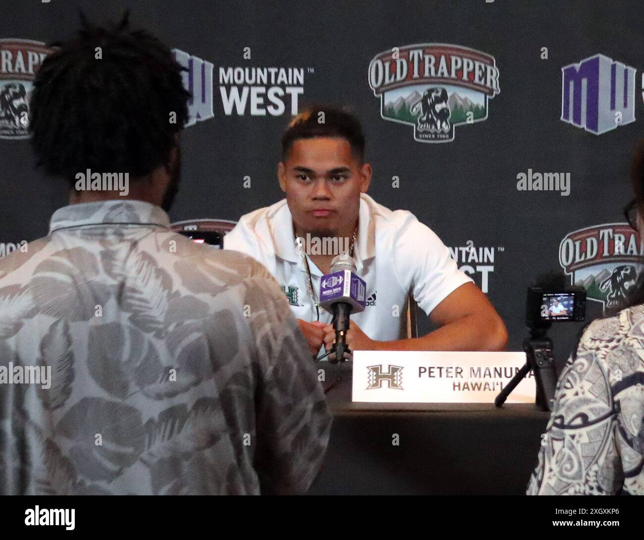 July 10, 2024 - Hawaii Rainbow Warriors defensive back Peter Manuma ...