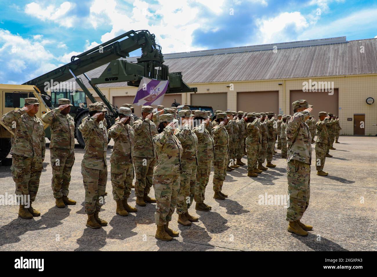 U.S. Army Soldiers assigned to Alpha Company, 87th Division Sustainment ...