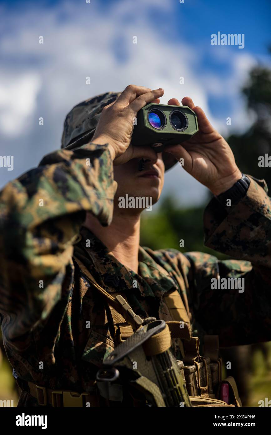 U.S. Marine Corps Sgt. Luke Morris, a squad leader with Alpha Company ...