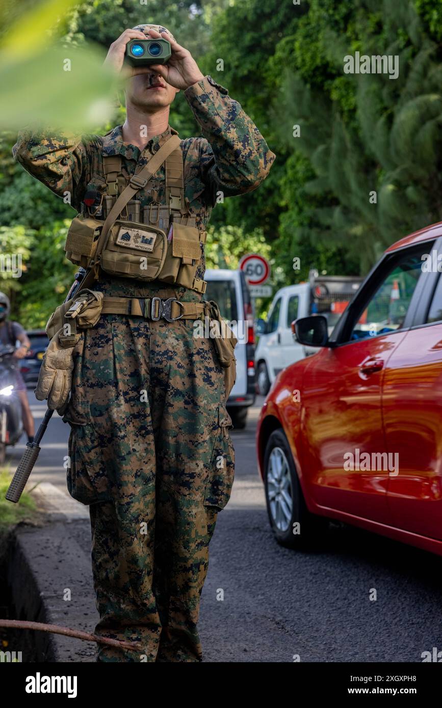 U.S. Marine Corps Sgt. Luke Morris, a squad leader with Alpha Company ...