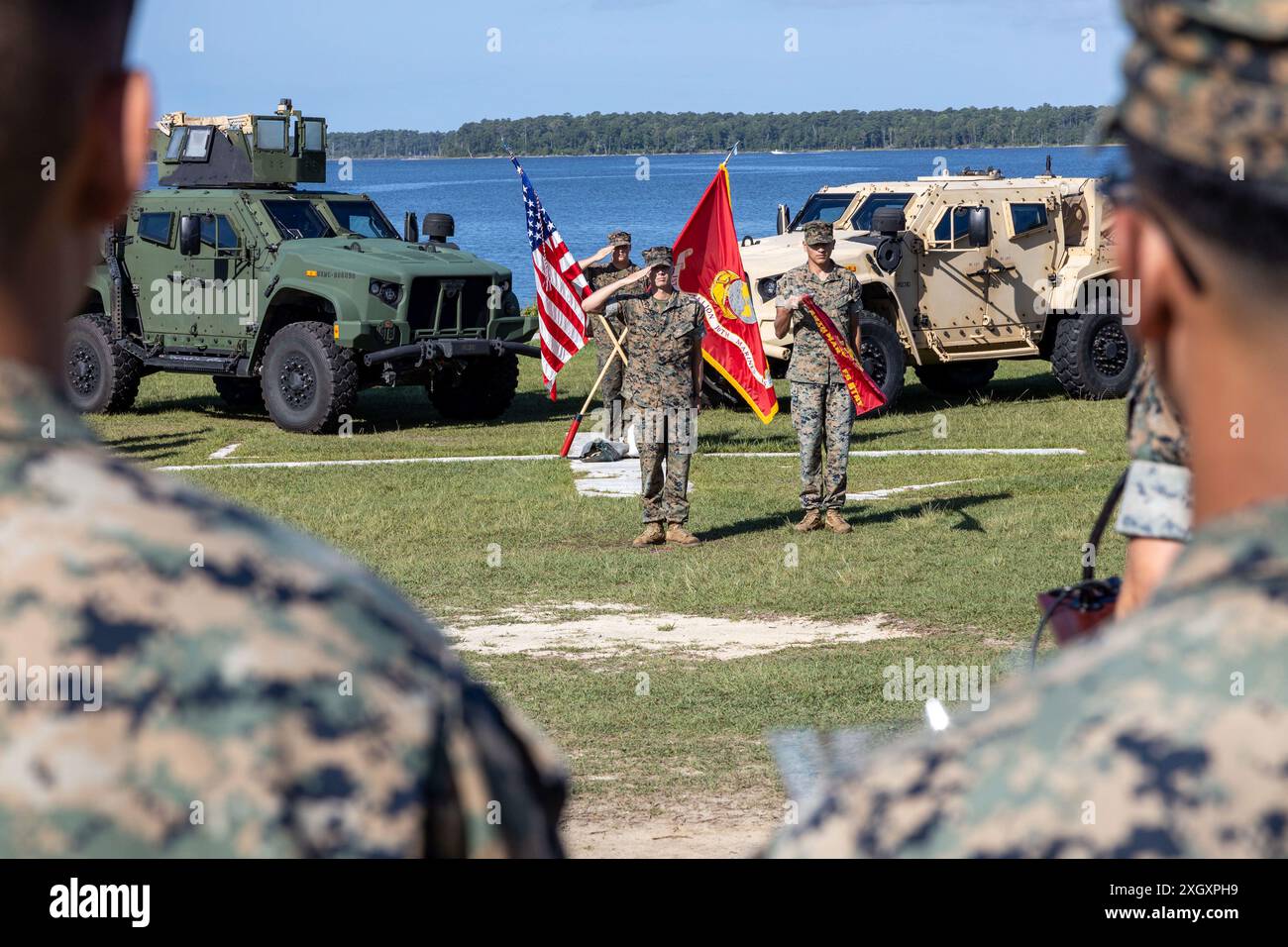 U.S. Marines with Fire Support Battery (FSB), 10th Marine Regiment, 2d ...