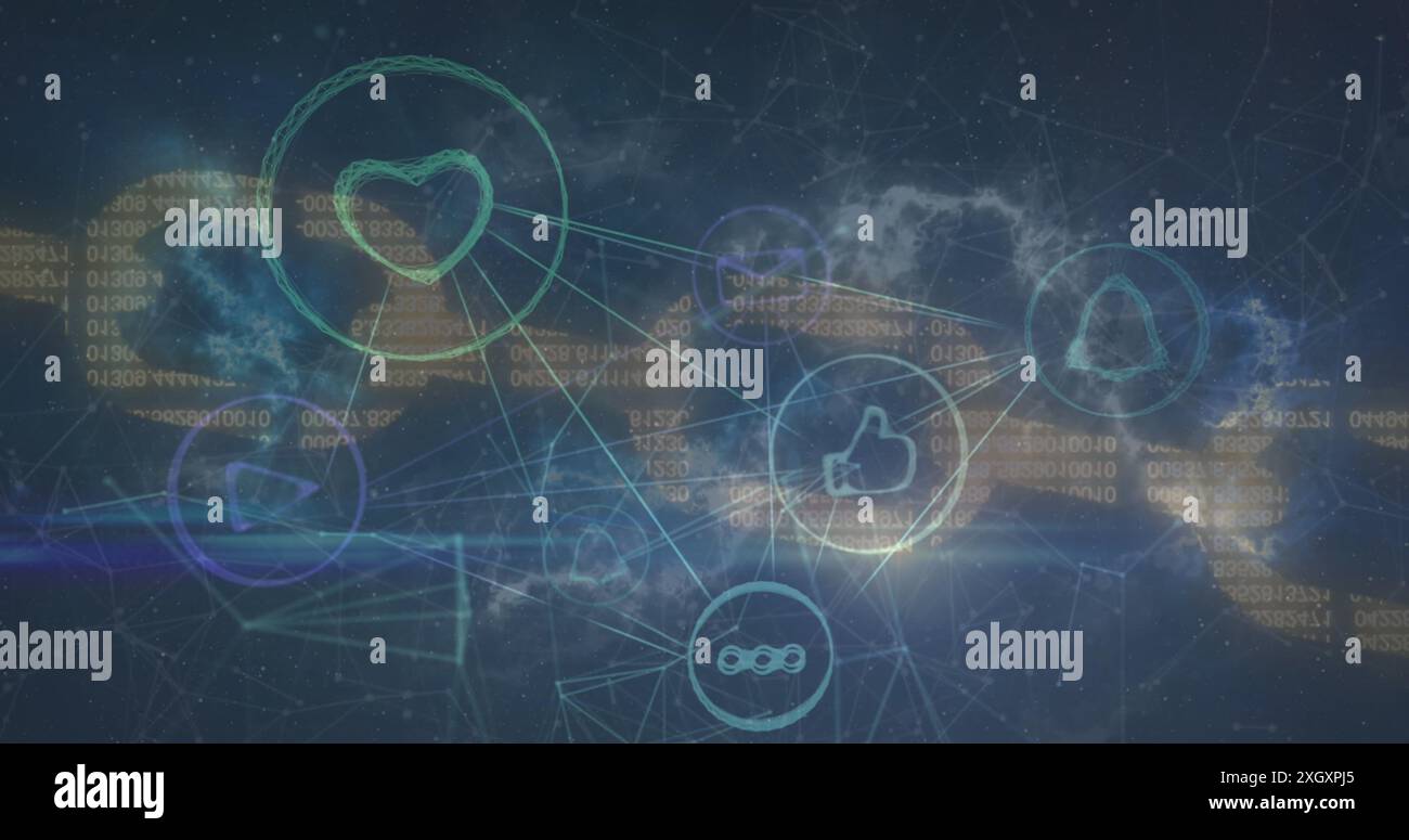 Security chain padlock icons over hi-res stock photography and images ...