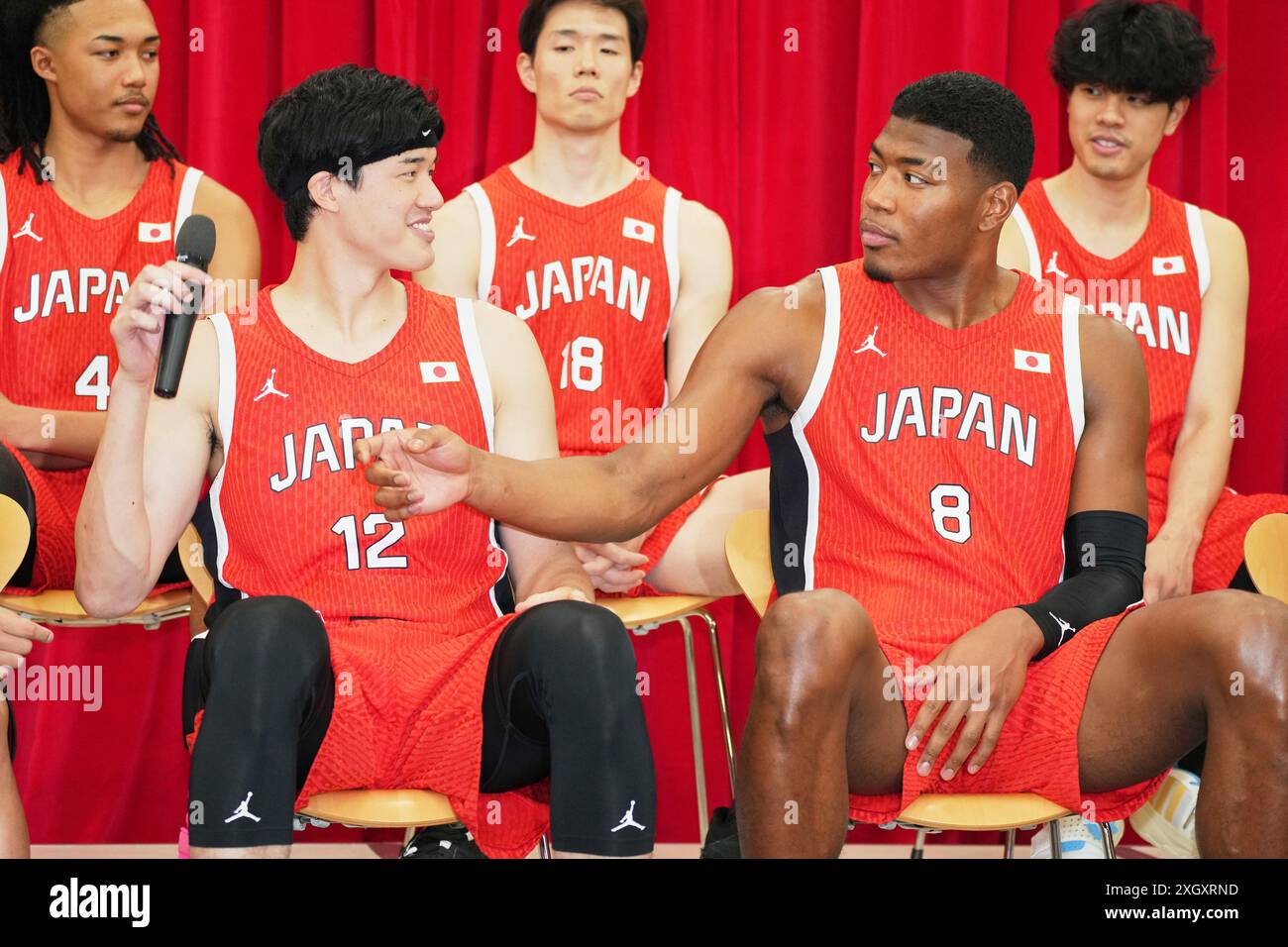 Tokyo, Japan. 10th July, 2024. (L-R) Yuta Watanabe, Rui Hachimura (JPN ...