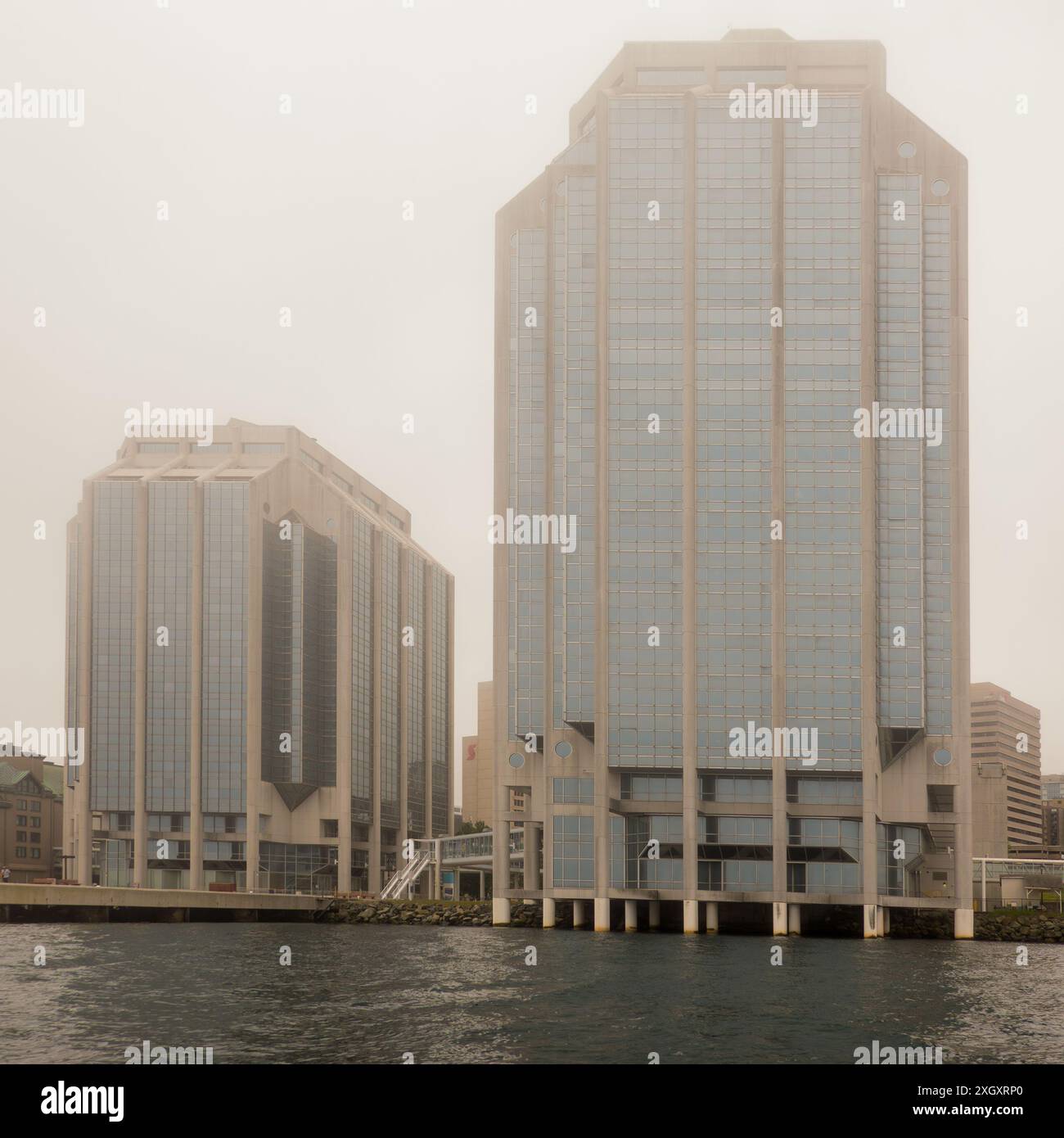 Halifax, NS, Canada - June 23, 2024: Waterfront Skyscrapers in Fog ...