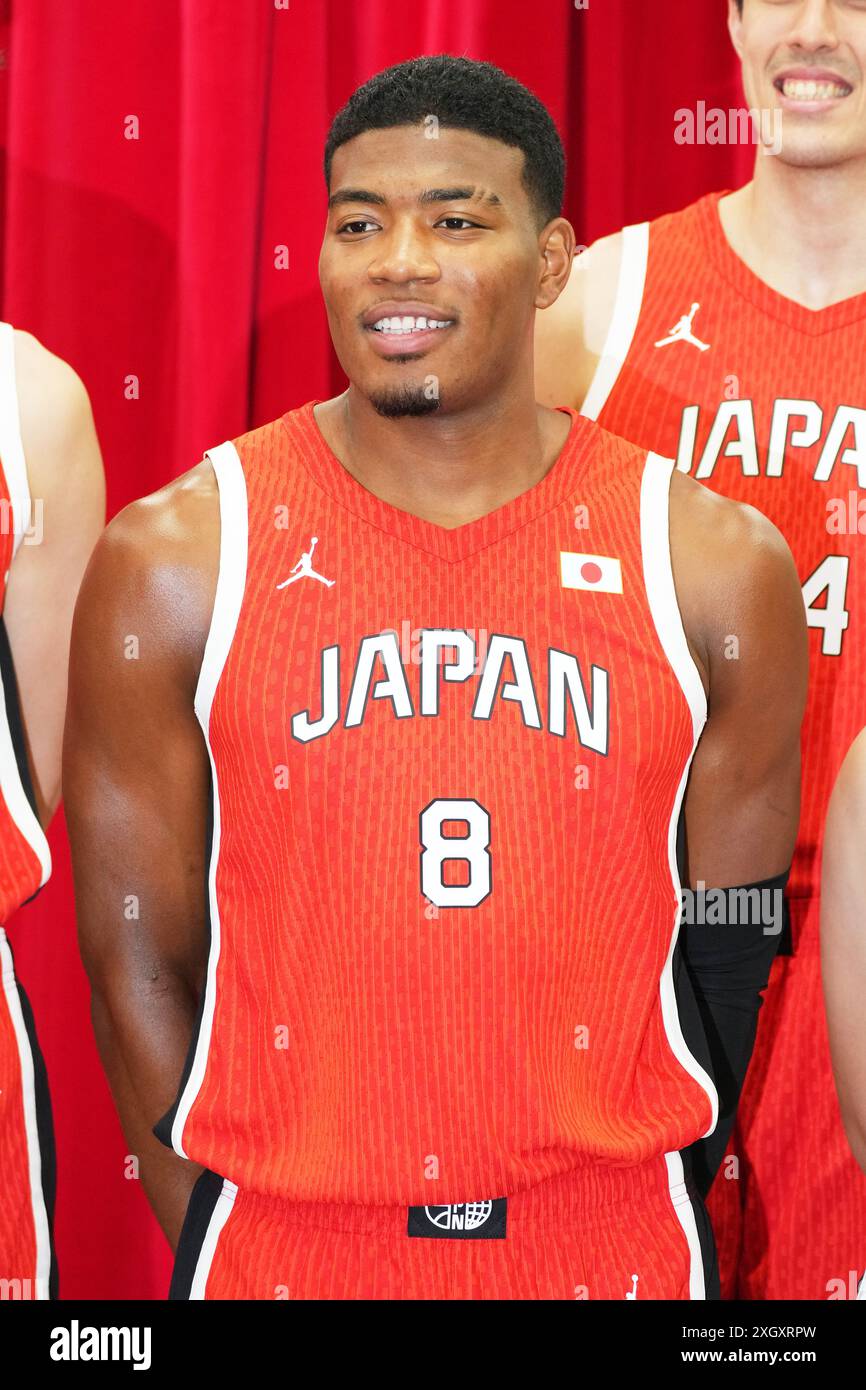 Tokyo, Japan. 10th July, 2024. Rui Hachimura (JPN) Basketball : Mens Japan national team press ...