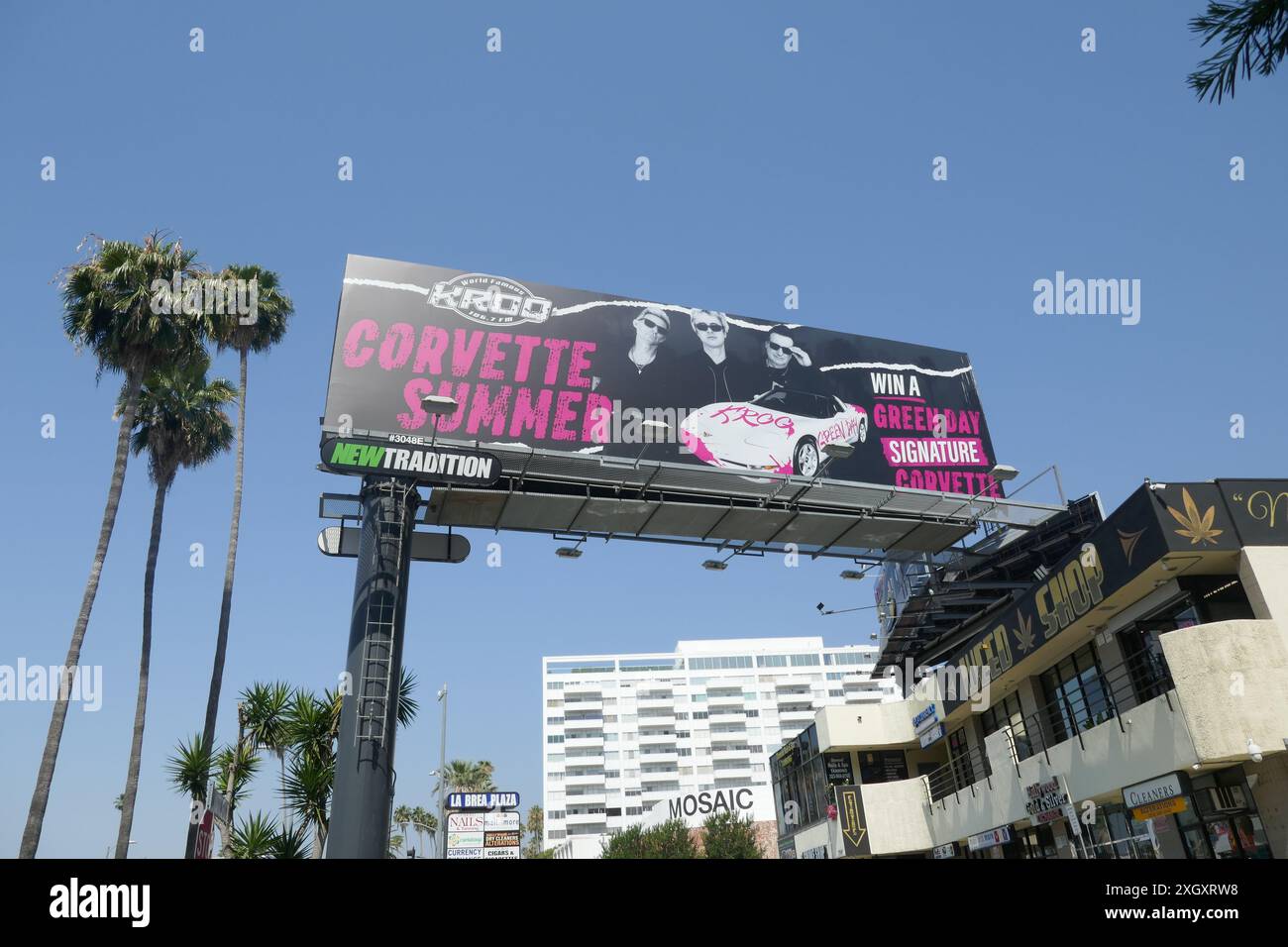 Los Angeles, California, USA 9th July 2024 Green Day Billboard KROQ ...
