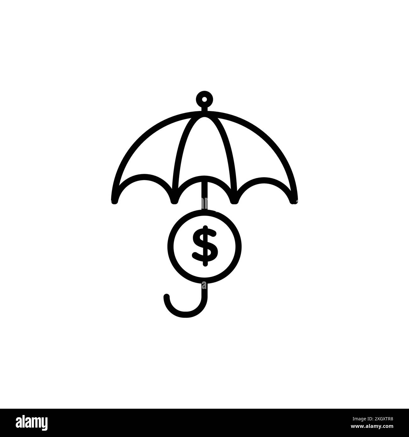 assets protection icon logo sign vector outline in black and white ...