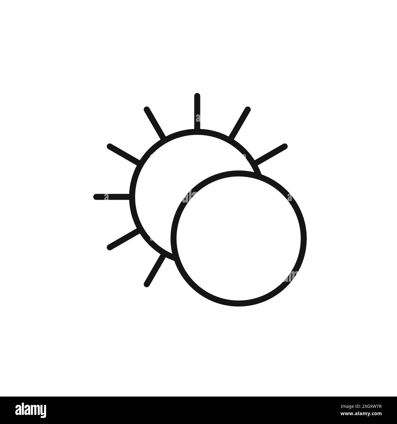 Eclipse icon logo sign vector outline in black and white color Stock ... Eclipse icon logo sign vector outline in black and white color Stock ...