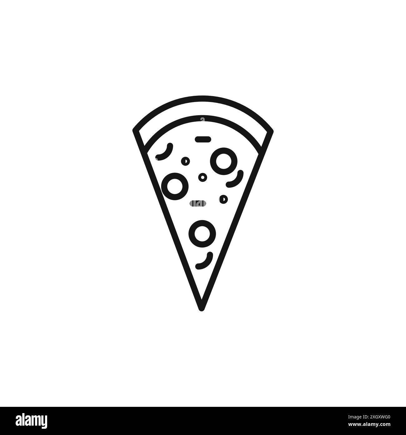 Black white illustration pizza slice Black and White Stock Photos ...