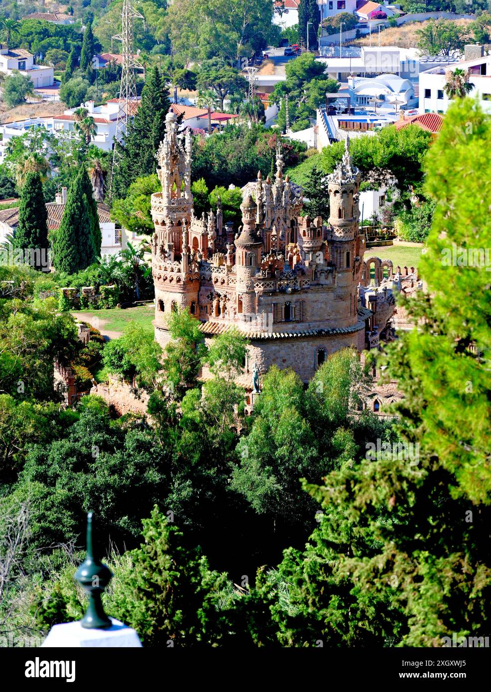 Colomares castle in Benalmadena Pueblo Spain dedicated to Christopher ...