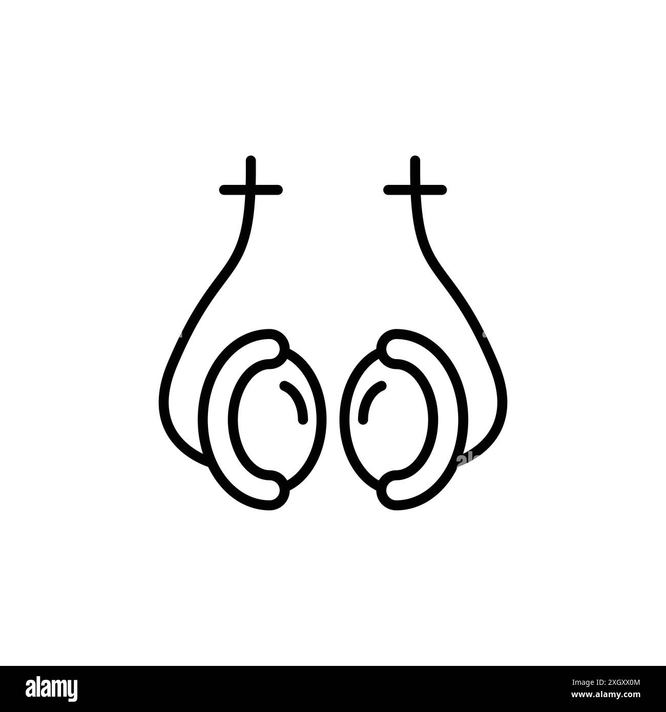 Vasectomy icon logo sign vector outline in black and white color Stock Vector Image & Art - Alamy