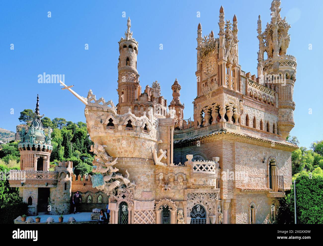 Colomares castle in Benalmadena Pueblo Spain dedicated to Christopher ...