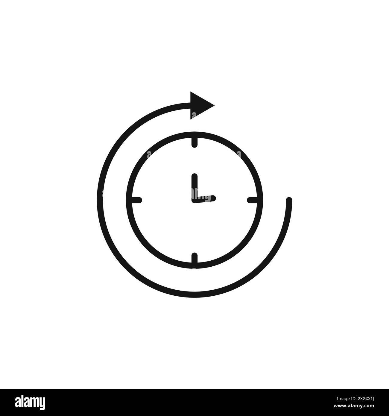 Spring forward vector vectors Cut Out Stock Images & Pictures - Alamy