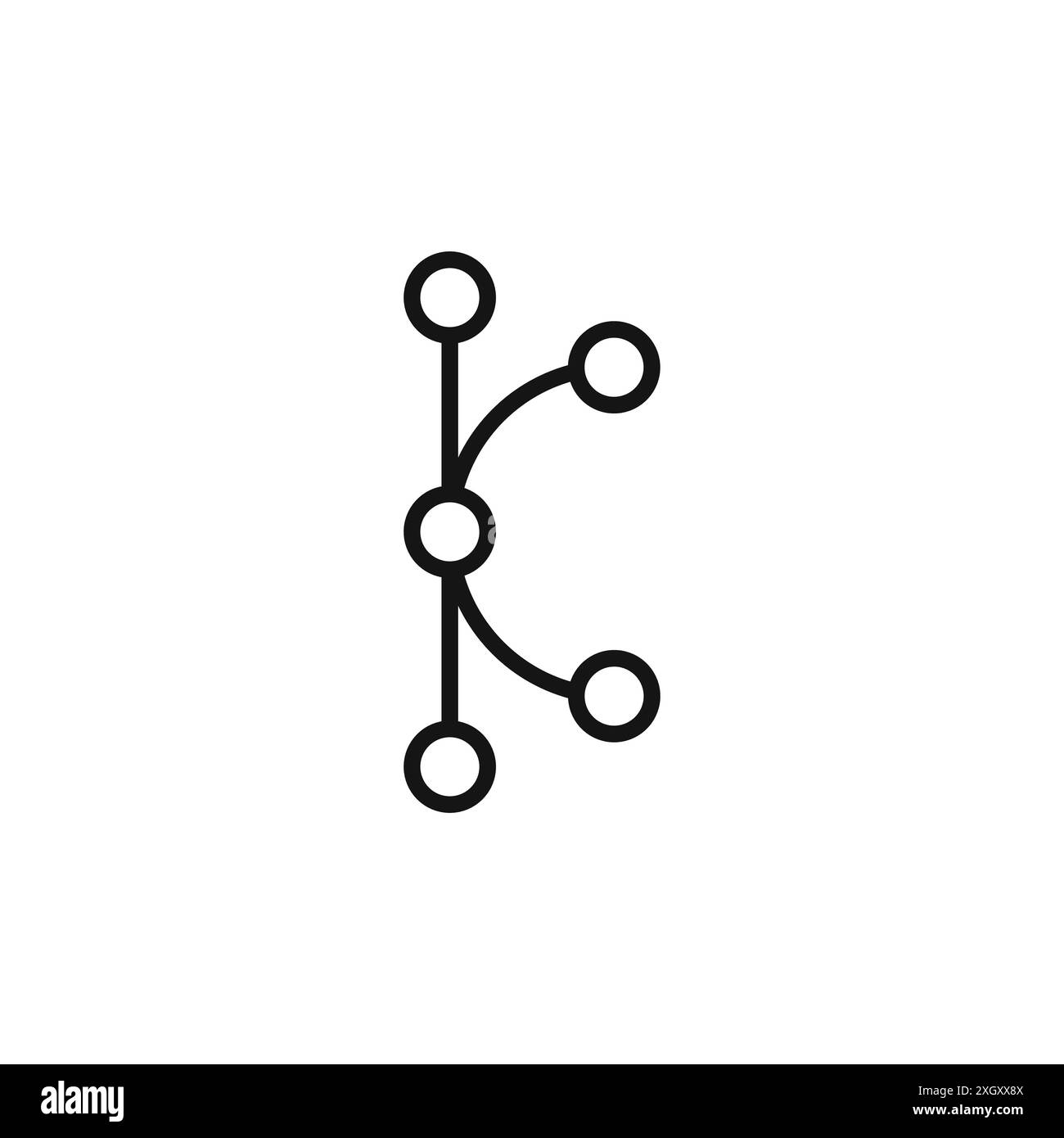 Vector icon logo sign vector outline in black and white color Stock ...