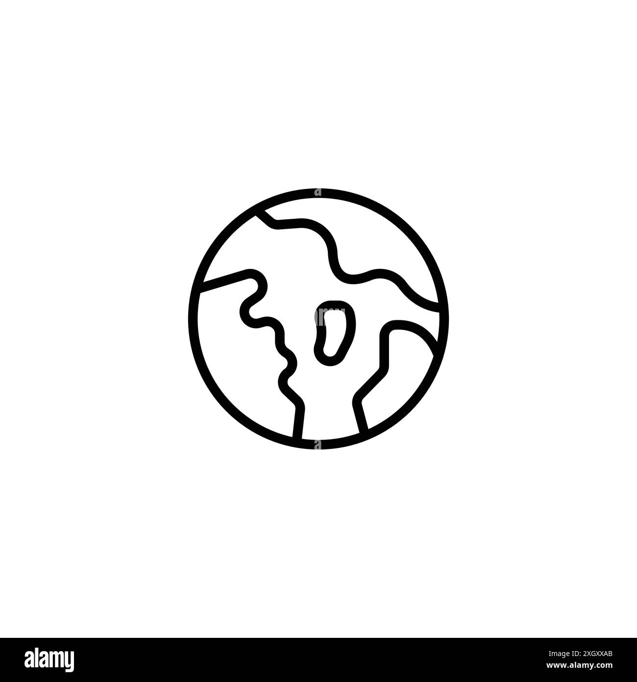 Around world outline world map hi-res stock photography and images - Alamy