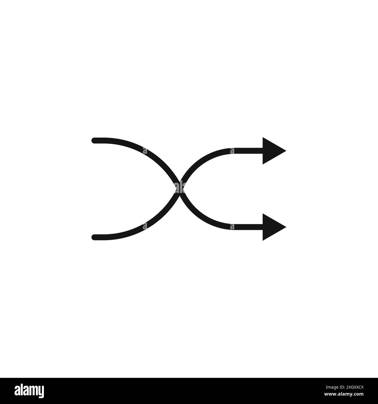 Shuffle icon vector vectors hi-res stock photography and images - Alamy