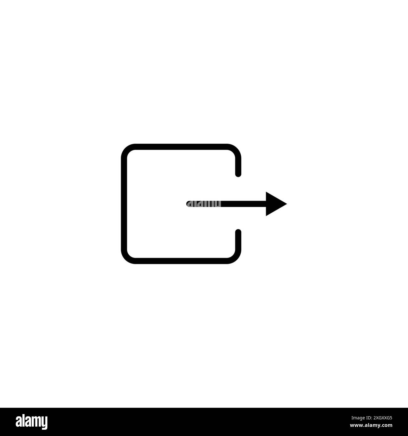 Share icon logo sign vector outline in black and white color Stock ...