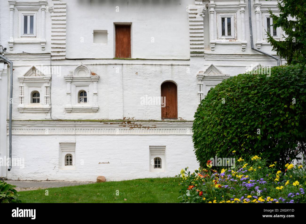 The courtyard of the Holy Trinity Ipatiev Monastery of the 15th century ...