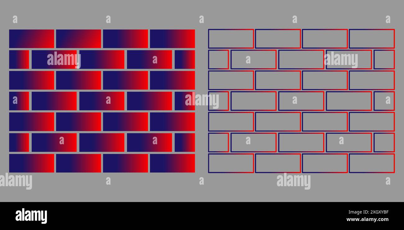 Brickwork facade Stock Vector Images - Alamy