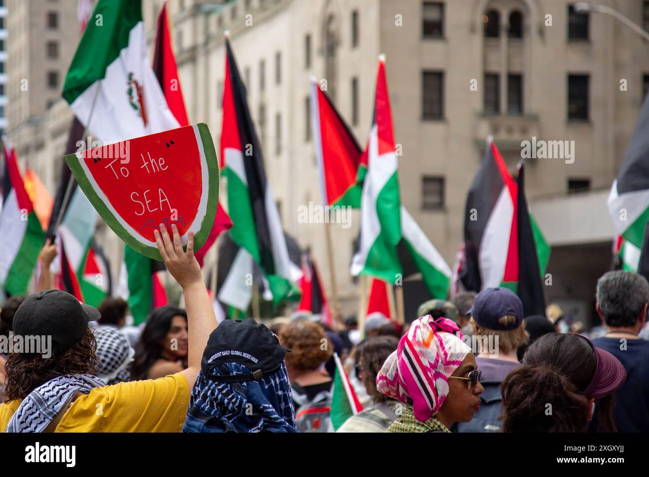 Pro Palestine protesters take the streets of Toronto calling the ...