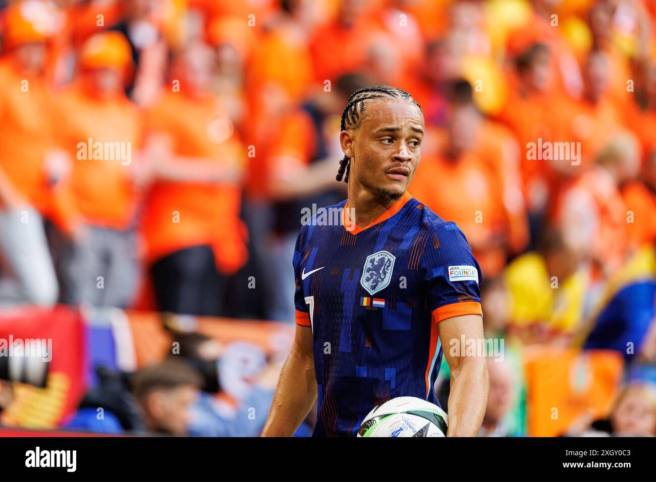 Munich, Germany. 02nd July, 2024. Xavi Simons (Netherlands) seen during ...