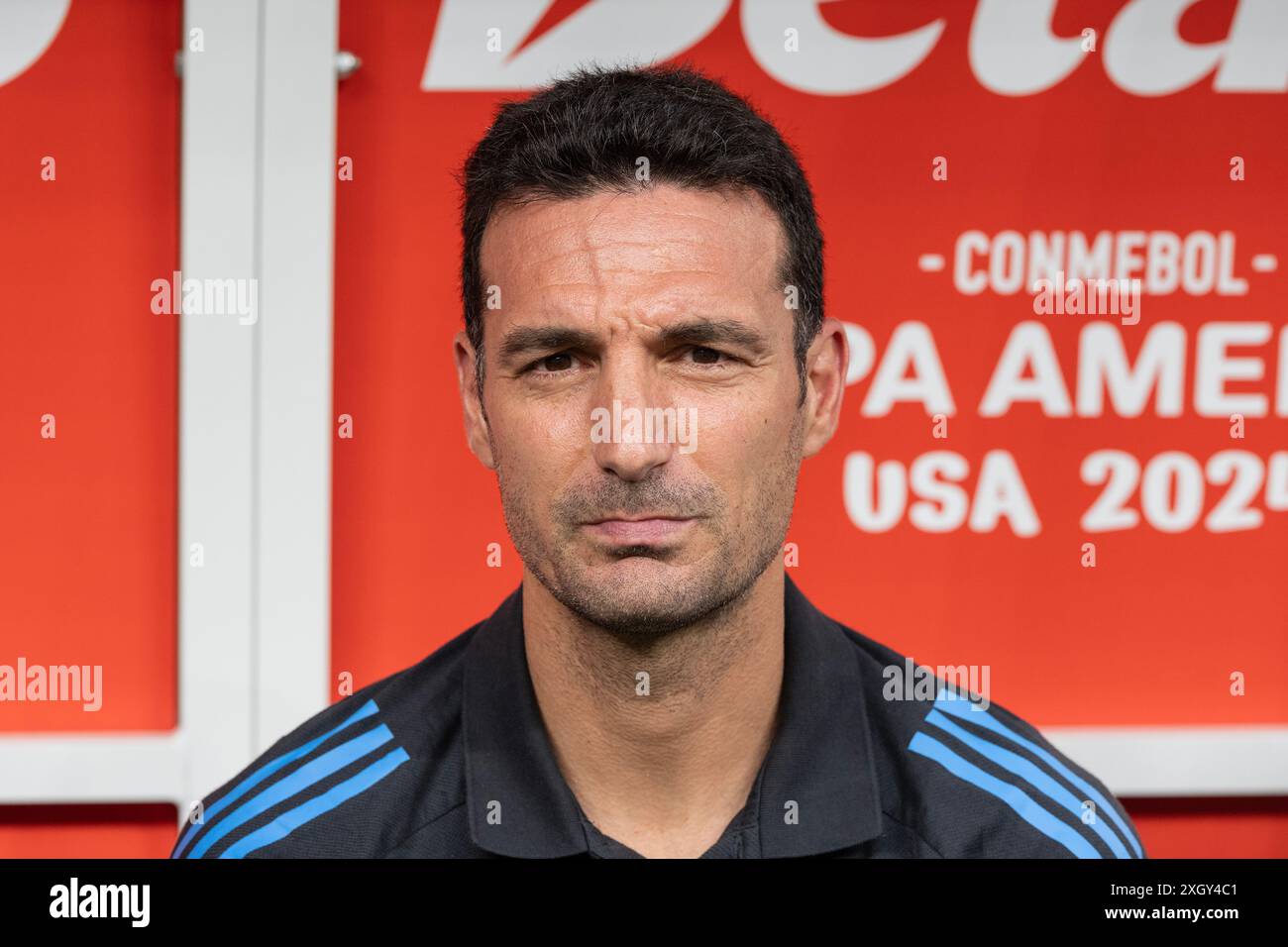 Lionel Scaloni, Argentina football manager seen on stadium before ...