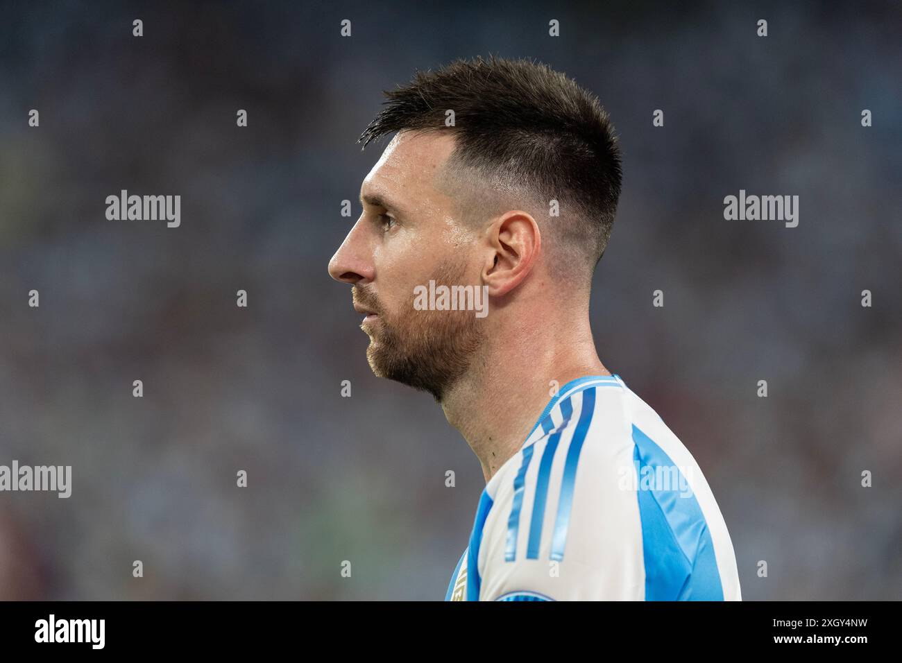 Lionel Messi (10) of Argentina in play during Conmebol Copa America ...
