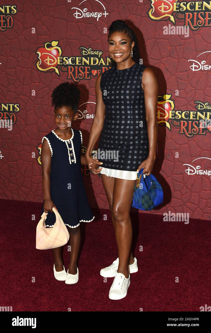 Burbank, USA. 10th July, 2024. Gabrielle Union and Kaavia James Union ...