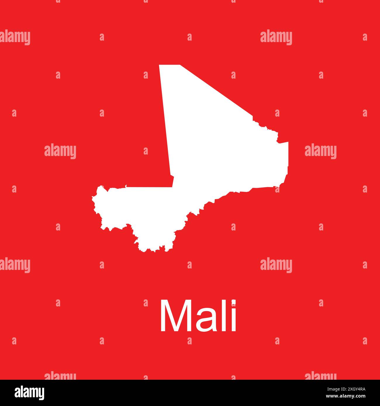 Mali country map hi-res stock photography and images - Alamy