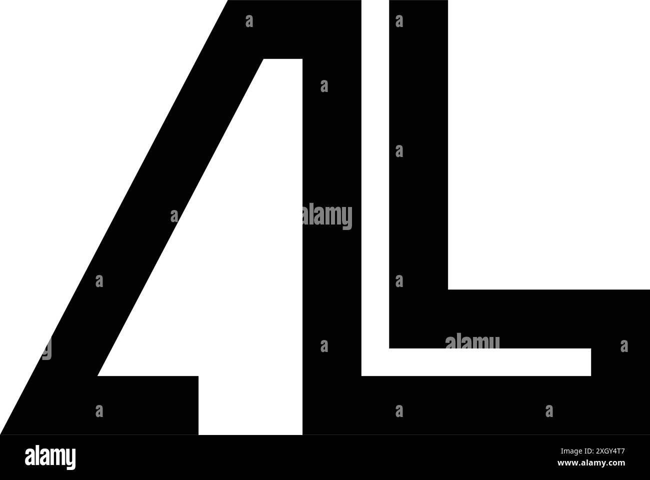 Al minimal logo Black and White Stock Photos & Images - Alamy