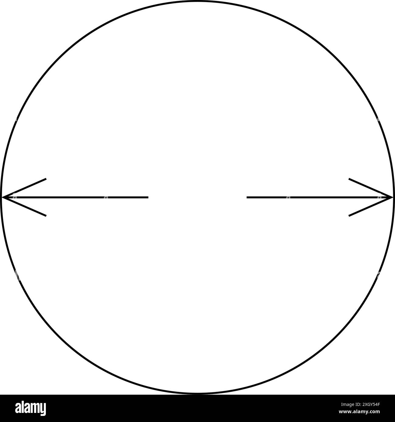 diameter symbol icon illustration design Stock Vector Image & Art - Alamy