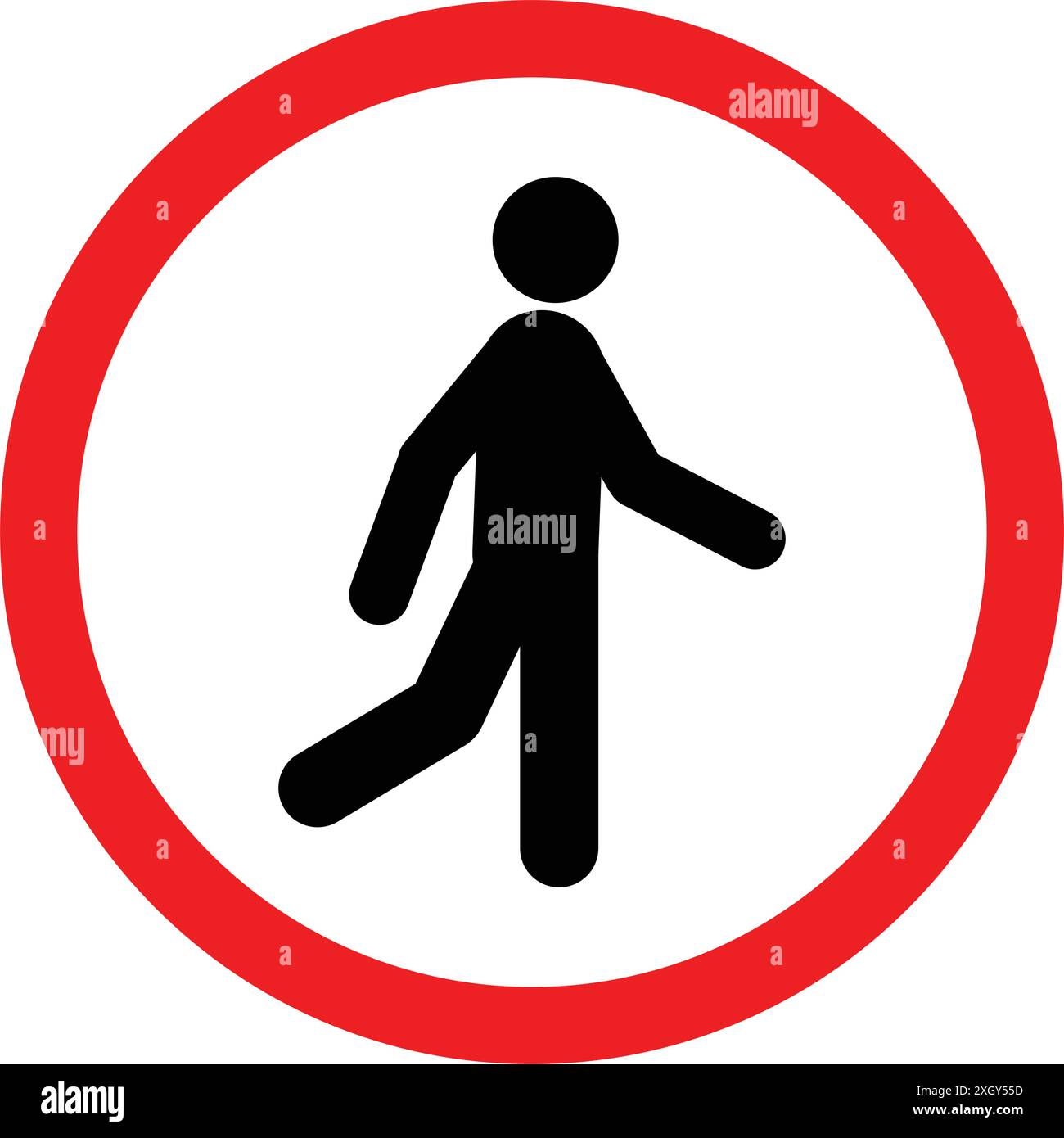 Pedestrian Sign Isolated illustration design icon Stock Vector Image ...