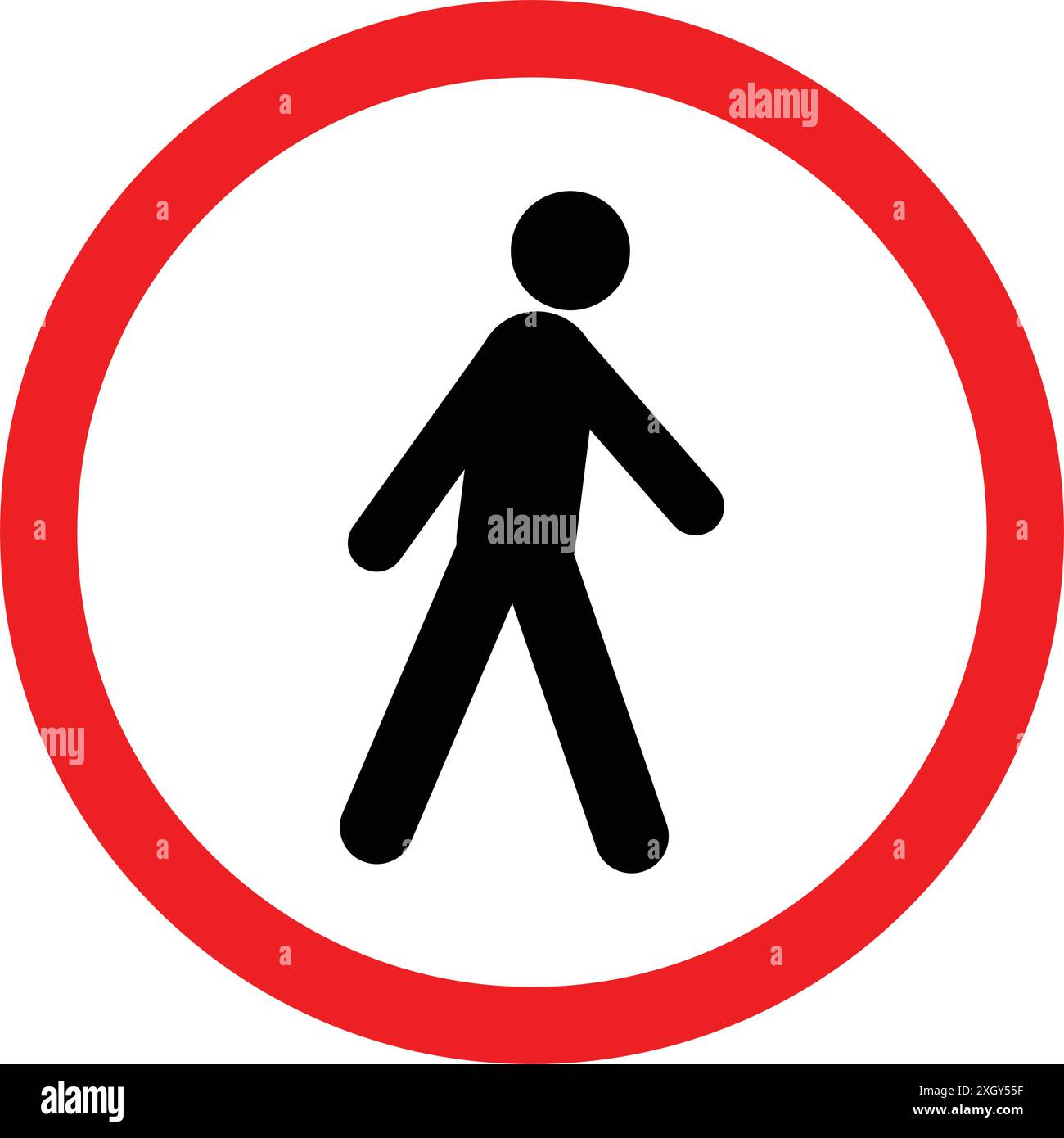 Pedestrian Sign Isolated illustration design icon Stock Vector Image ...