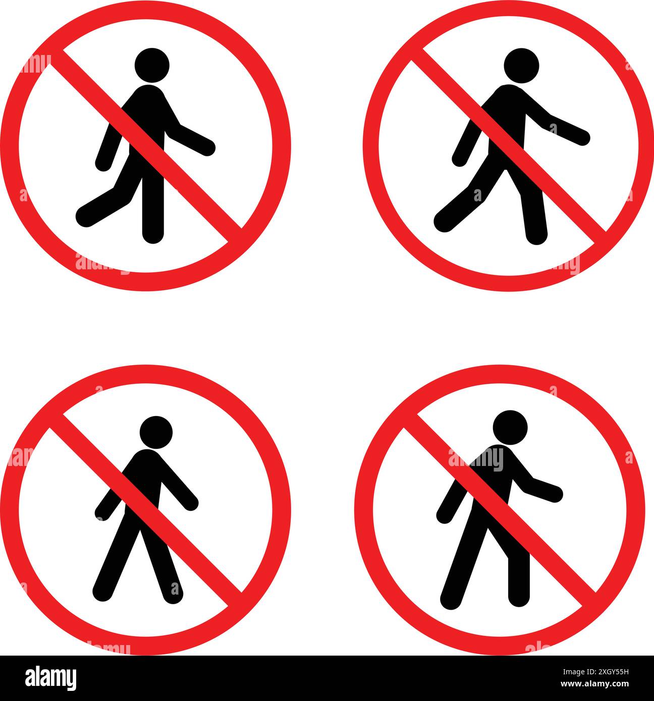 Red man symbol pedestrian crossing Cut Out Stock Images & Pictures - Alamy