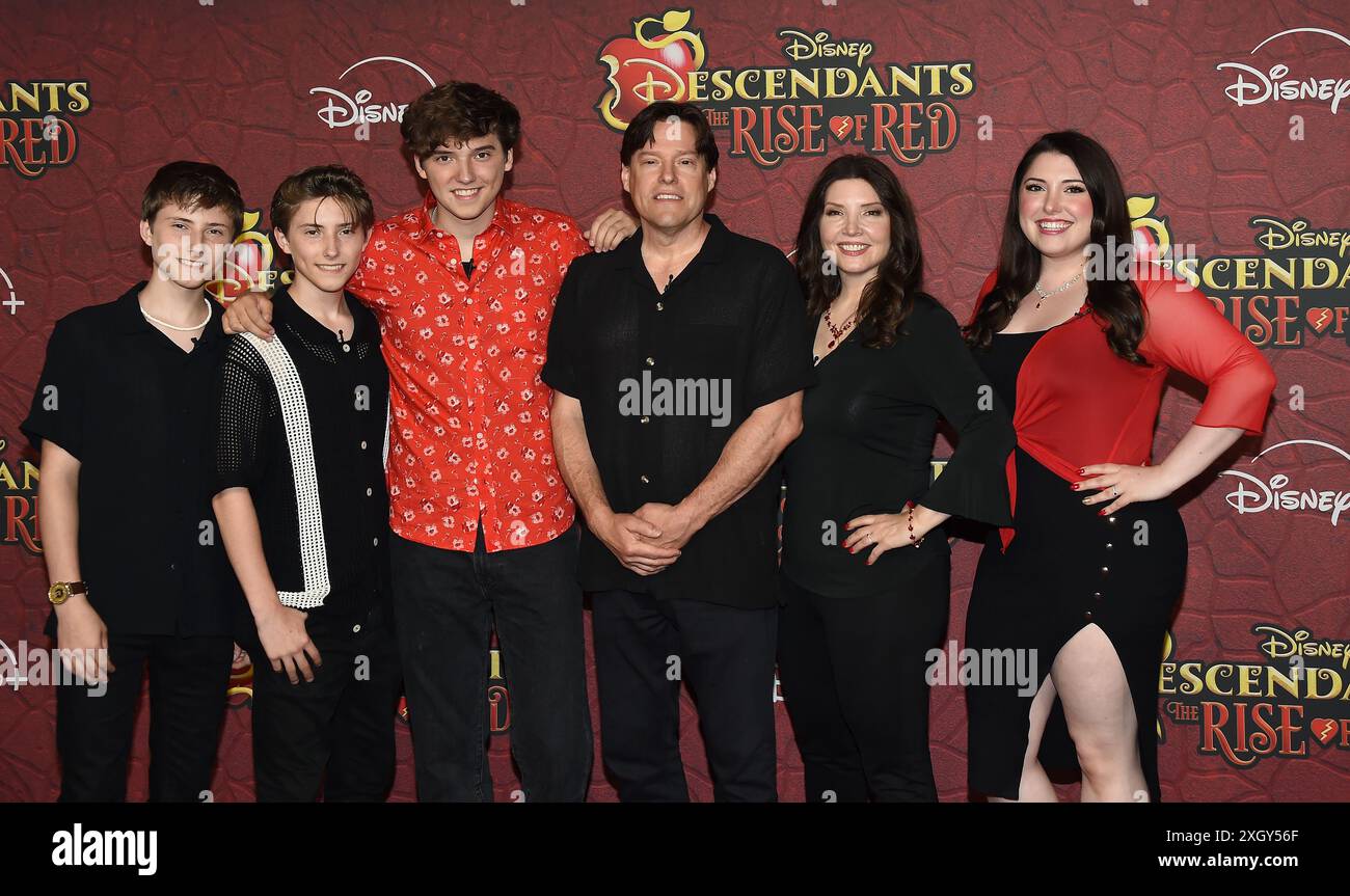 Burbank, USA. 10th July, 2024. Sharpe Family Singers arriving to Disney ...