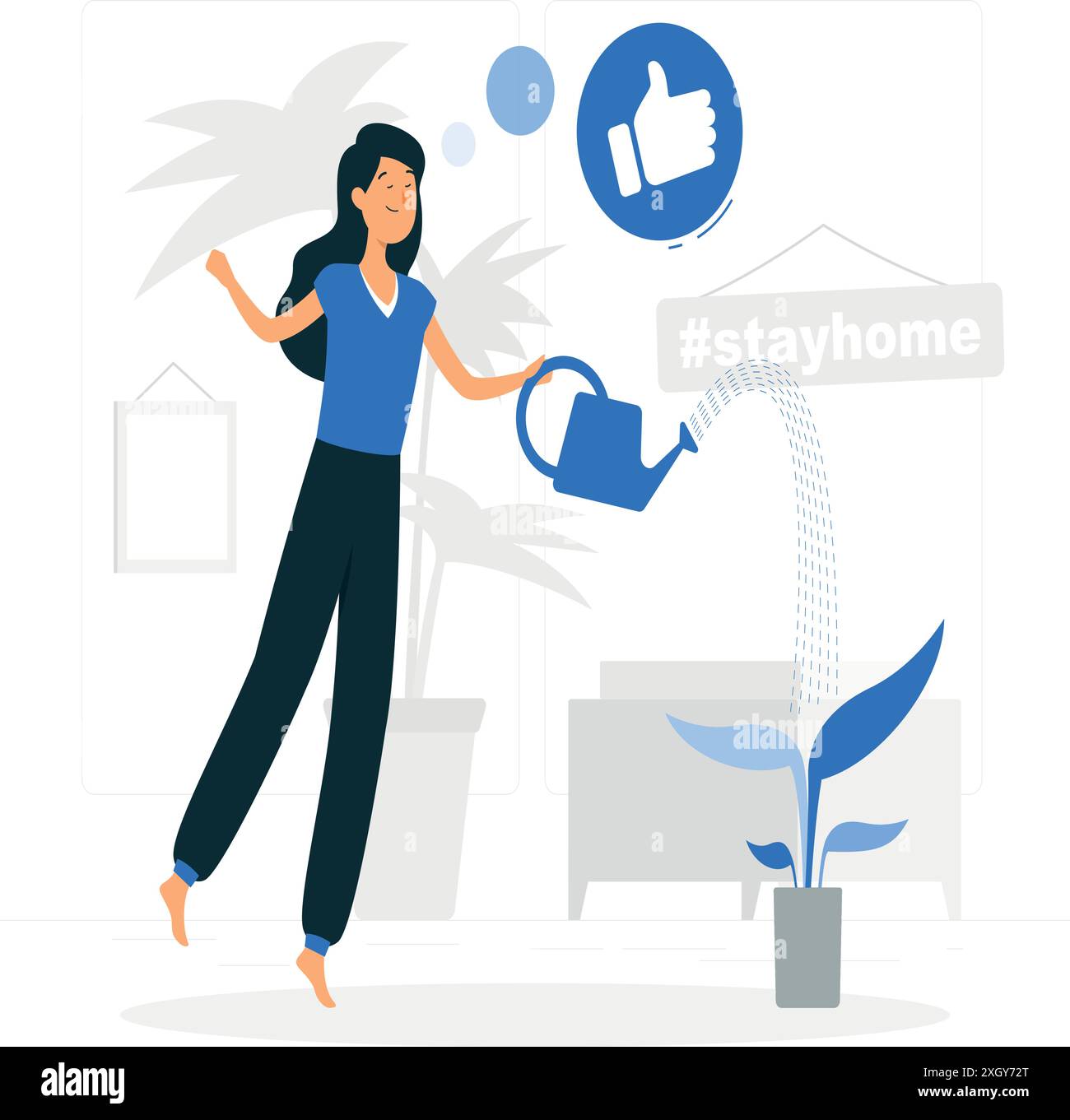 Stay positive, Calligraphy postcard or poster graphic design typography ...