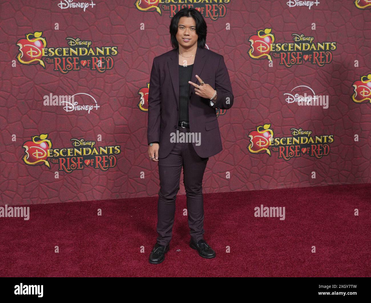 Los Angeles, USA. 10th July, 2024. Tristan Padil arrives at the Disney ...