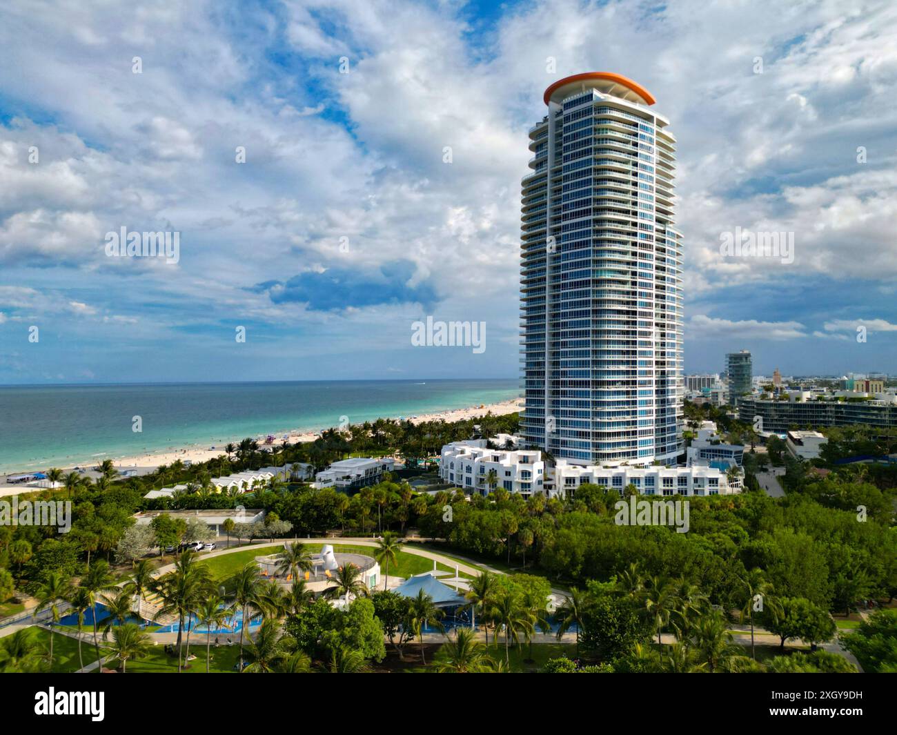 Architecture of city. City downtown skyline. Skyline of Miami. Miami ...
