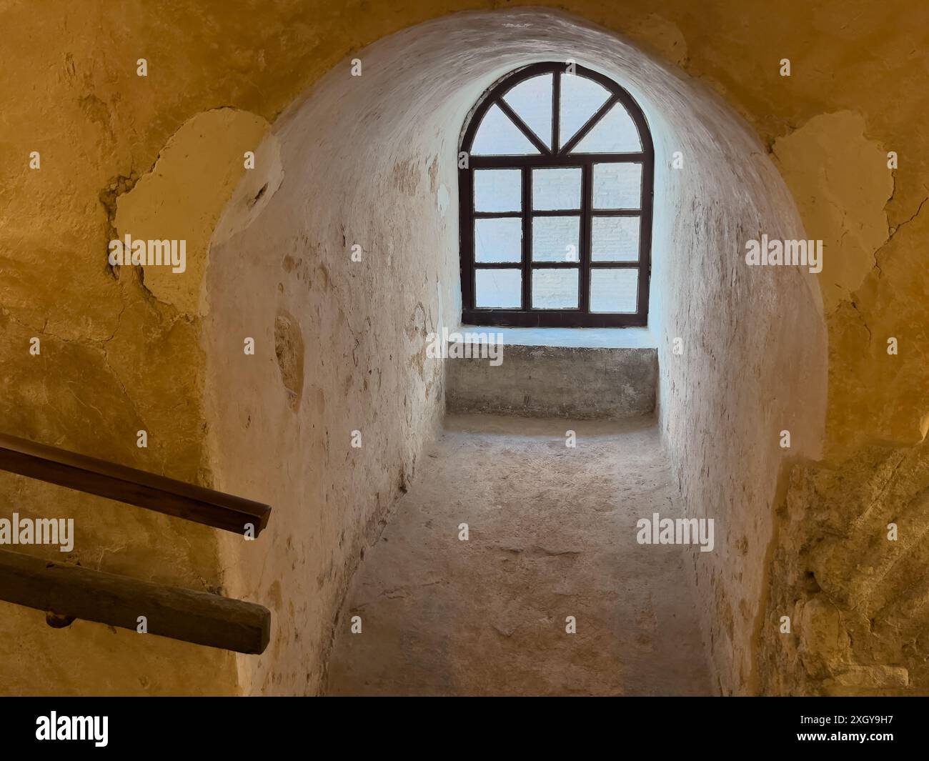 Istanbul, Turkey - May 8, 2024: Aged arched window in Hagia Sophia’s ...