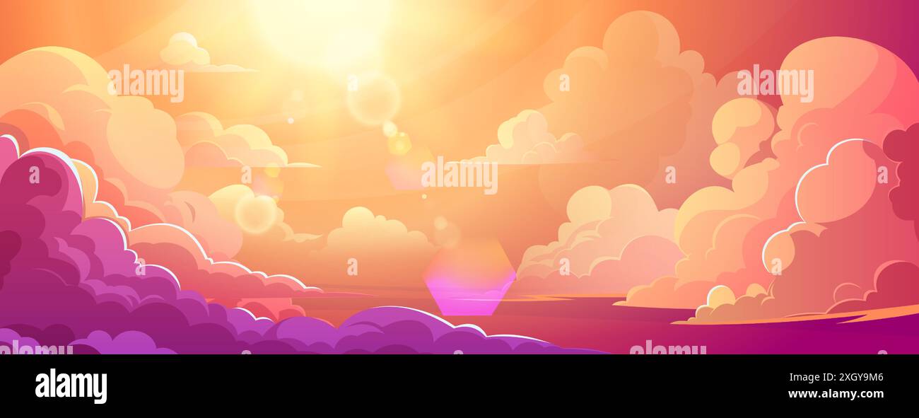 Anime background yellow orange cartoon hi-res stock photography and ...