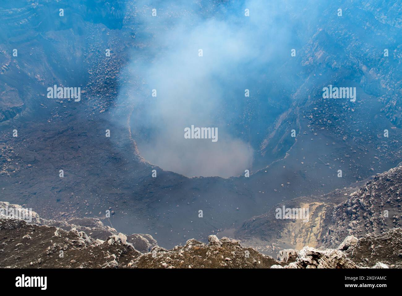 Santiago Volcano’s Smoky Crater - A Glimpse into Earth’s Fiery Heart ...