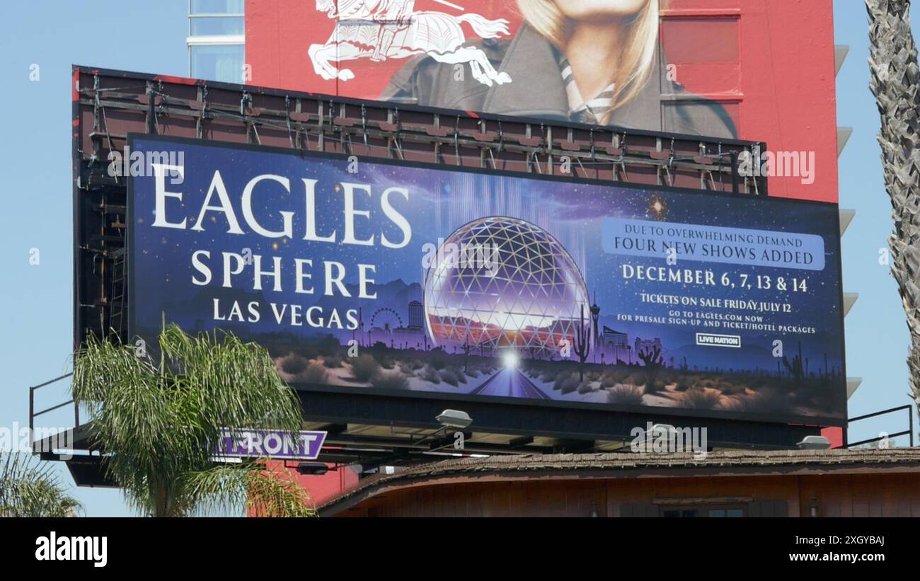 Los Angeles, California, USA 10th July 2024 Eagles Sphere Las Vegas ...