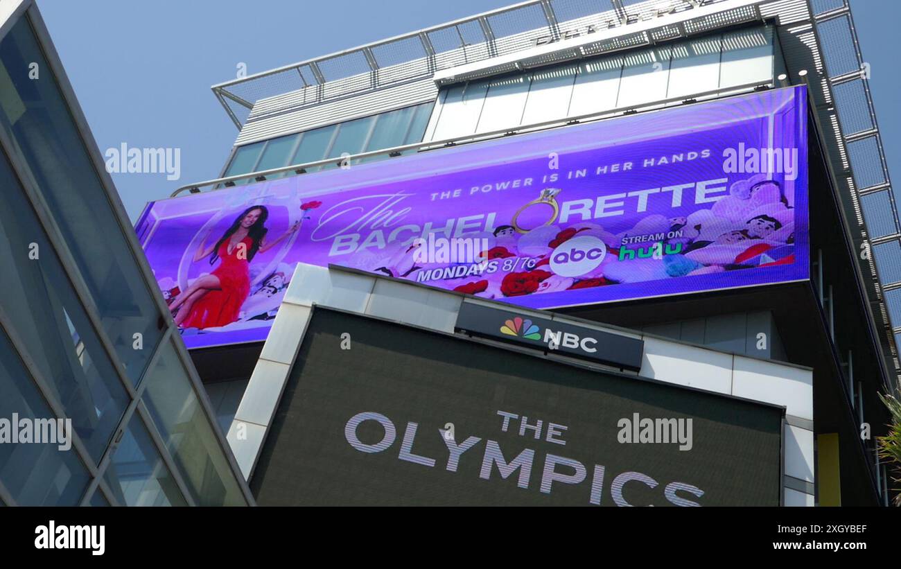 Los Angeles, California, USA 10th July 2024 The Bachelorette Billboard ...