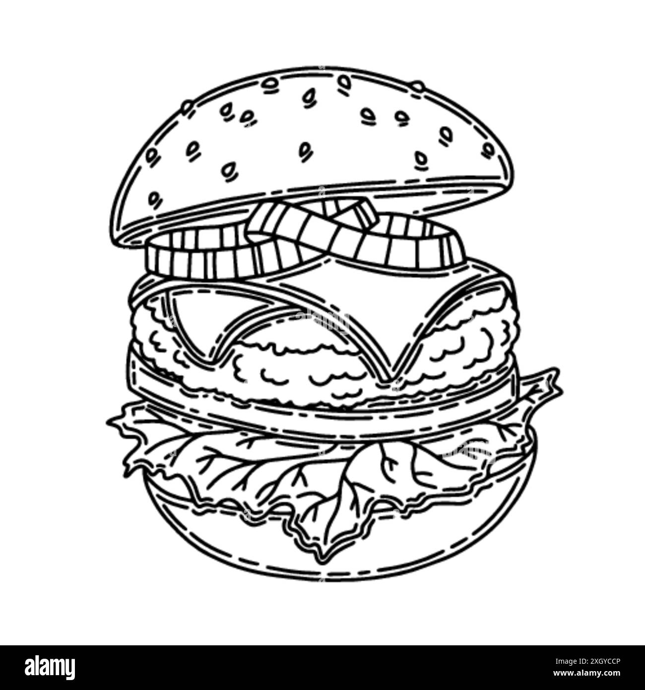 Tattoo hand with burger Black and White Stock Photos & Images - Alamy