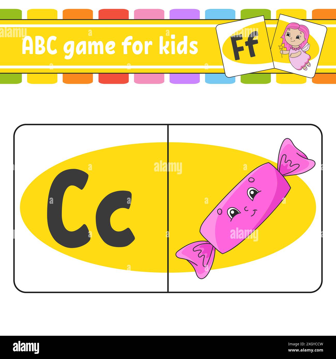 ABC flash cards. Alphabet for kids. Learning letters. Education ...
