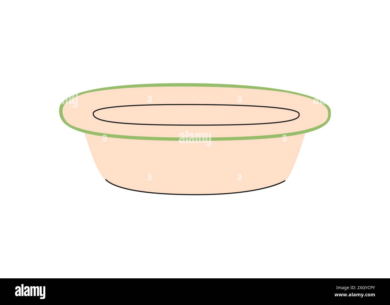 Enameled basin Stock Vector Images - Alamy