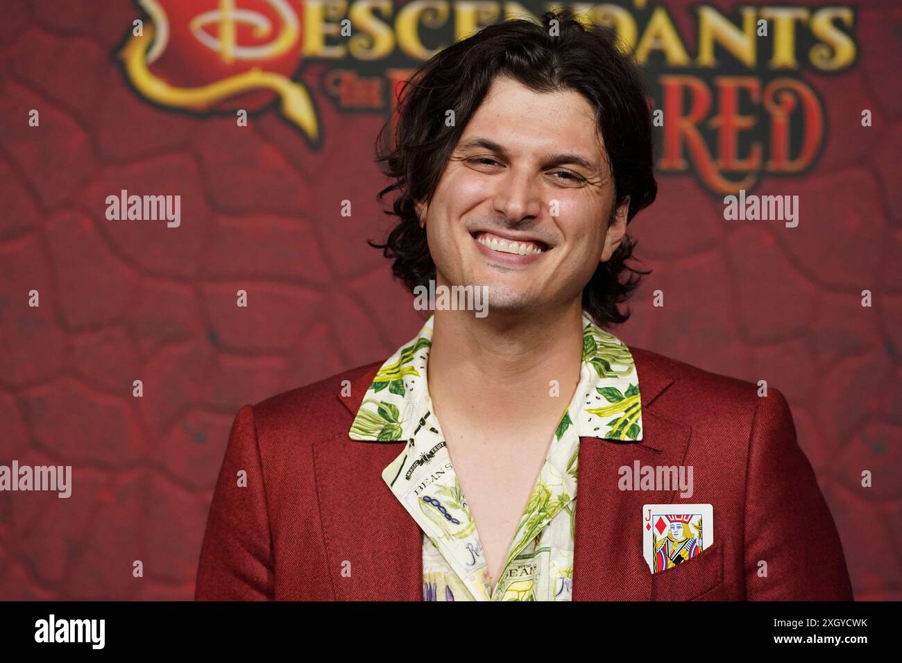 Alex Boniello arrives at the premiere of "Descendants: The Rise of Red ...