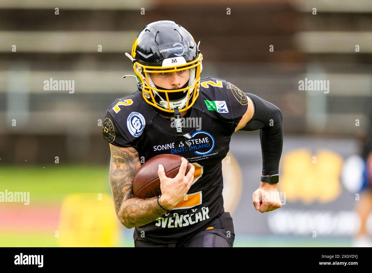Gabriel Boccella (2, WR, Munich Cowboys) GER, Munich Cowboys vs Allgaeu ...